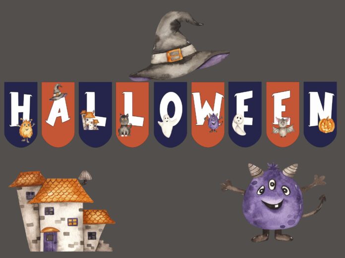 Halloween girlandy do druku - pobierz bezpłatnie
